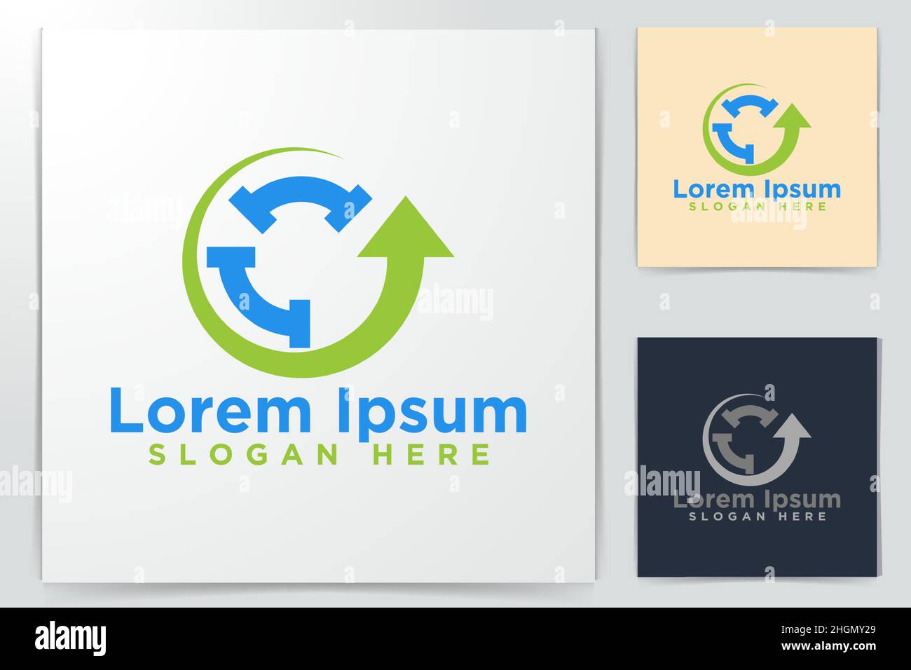 Pipe Timber Logo Designs Vector Illustration Stock Vector Image & Art ...