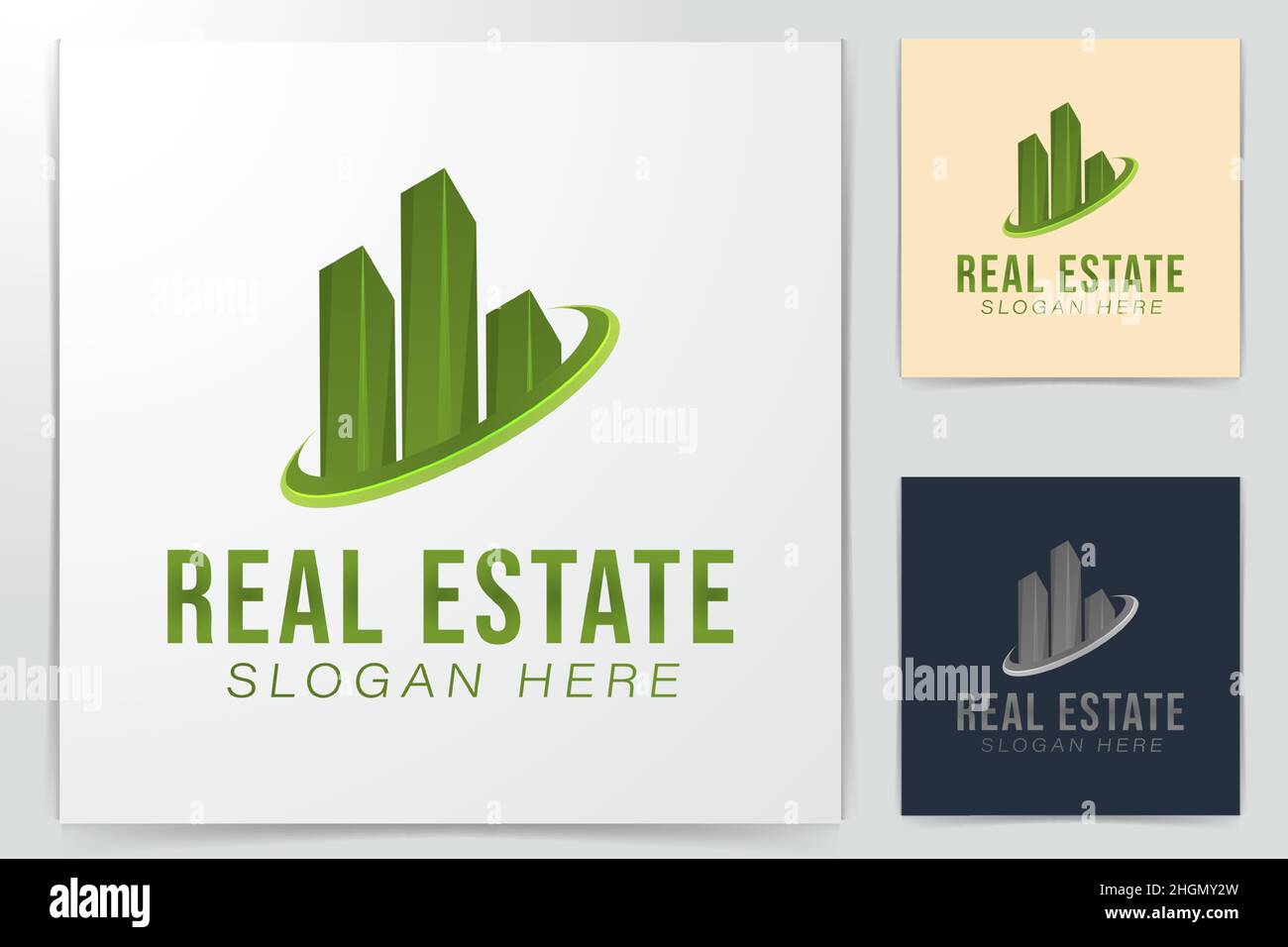 real estate logo Ideas. Inspiration logo design. Template Vector ...