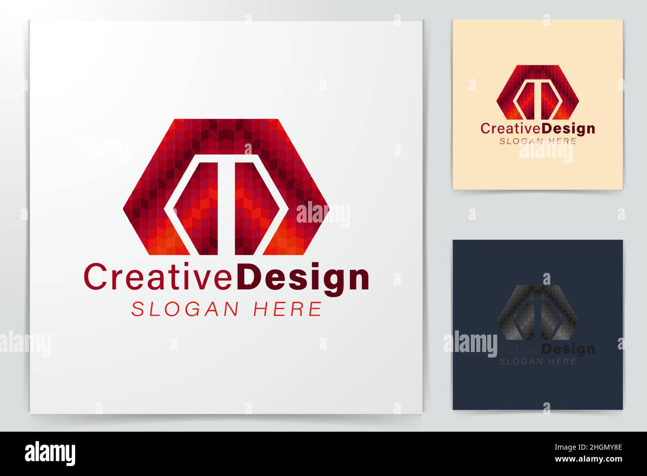 Initial letter M Geometric Modern Logo Ideas. Inspiration logo design ...