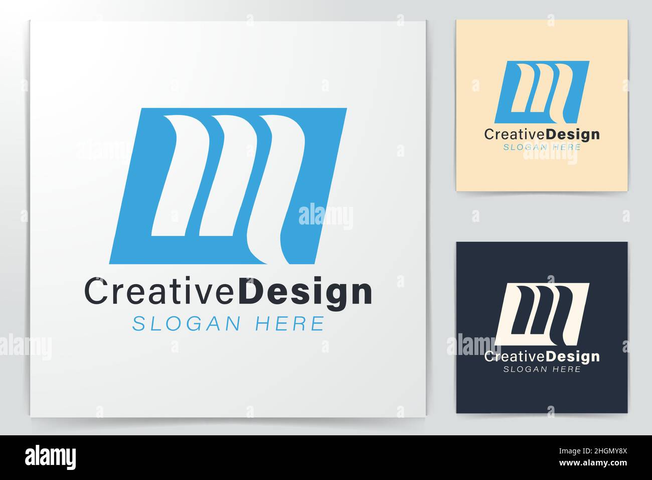Initial letter M Modern Logo Ideas. Inspiration logo design. Template ...