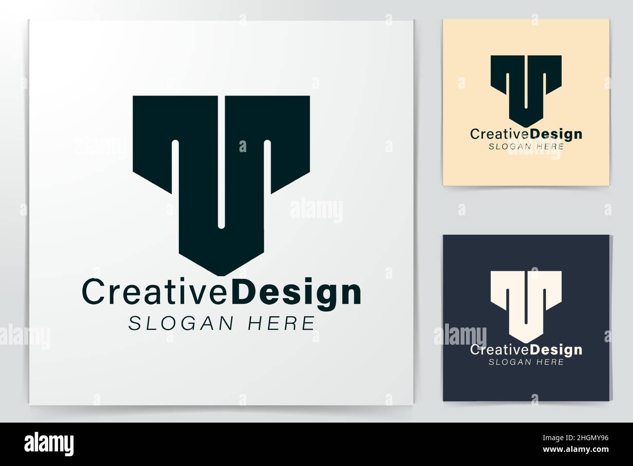 Initial letter M Modern Logo Ideas. Inspiration logo design. Template ...