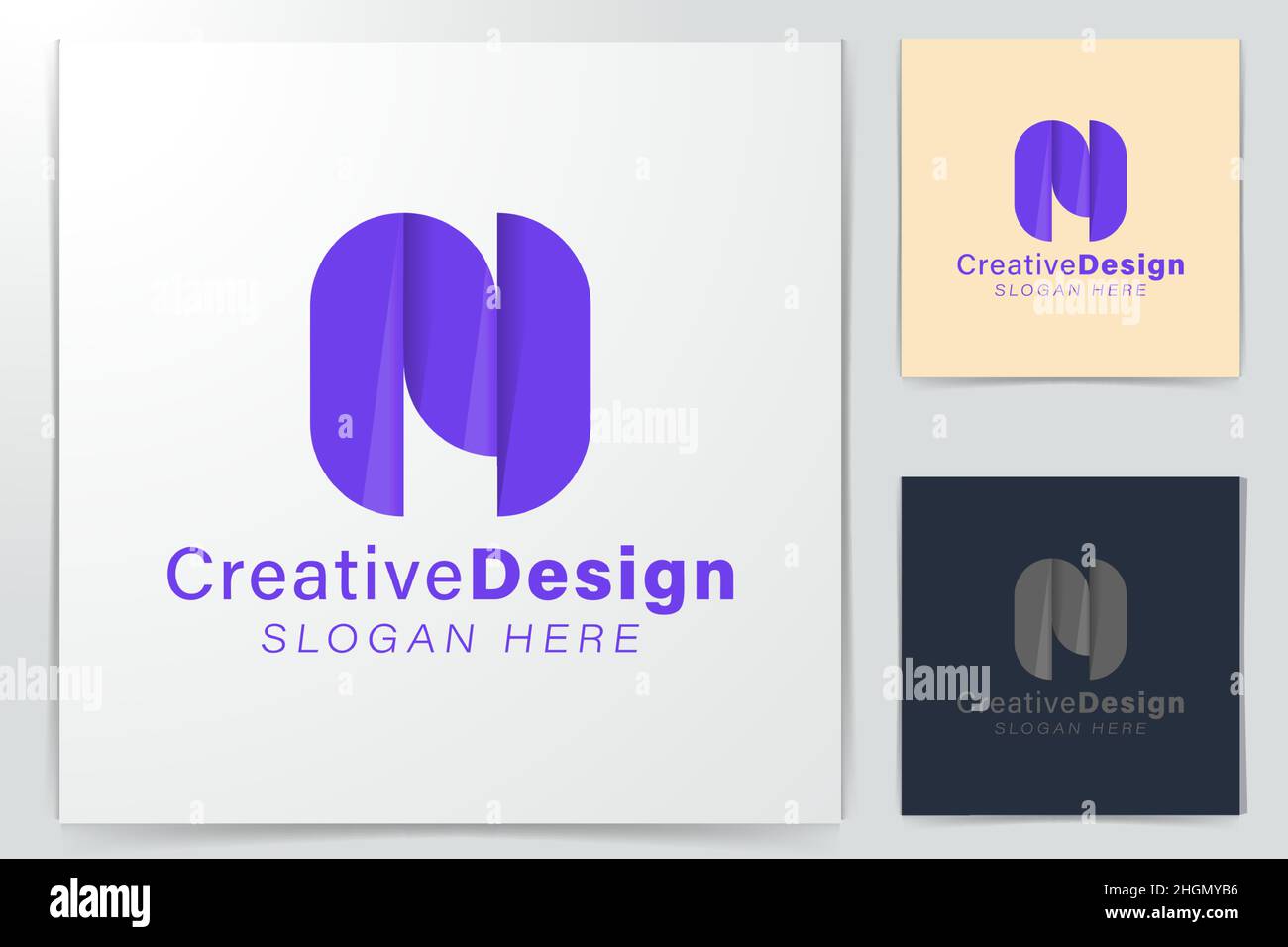 Initial letter N Modern Logo Ideas. Inspiration logo design. Template ...