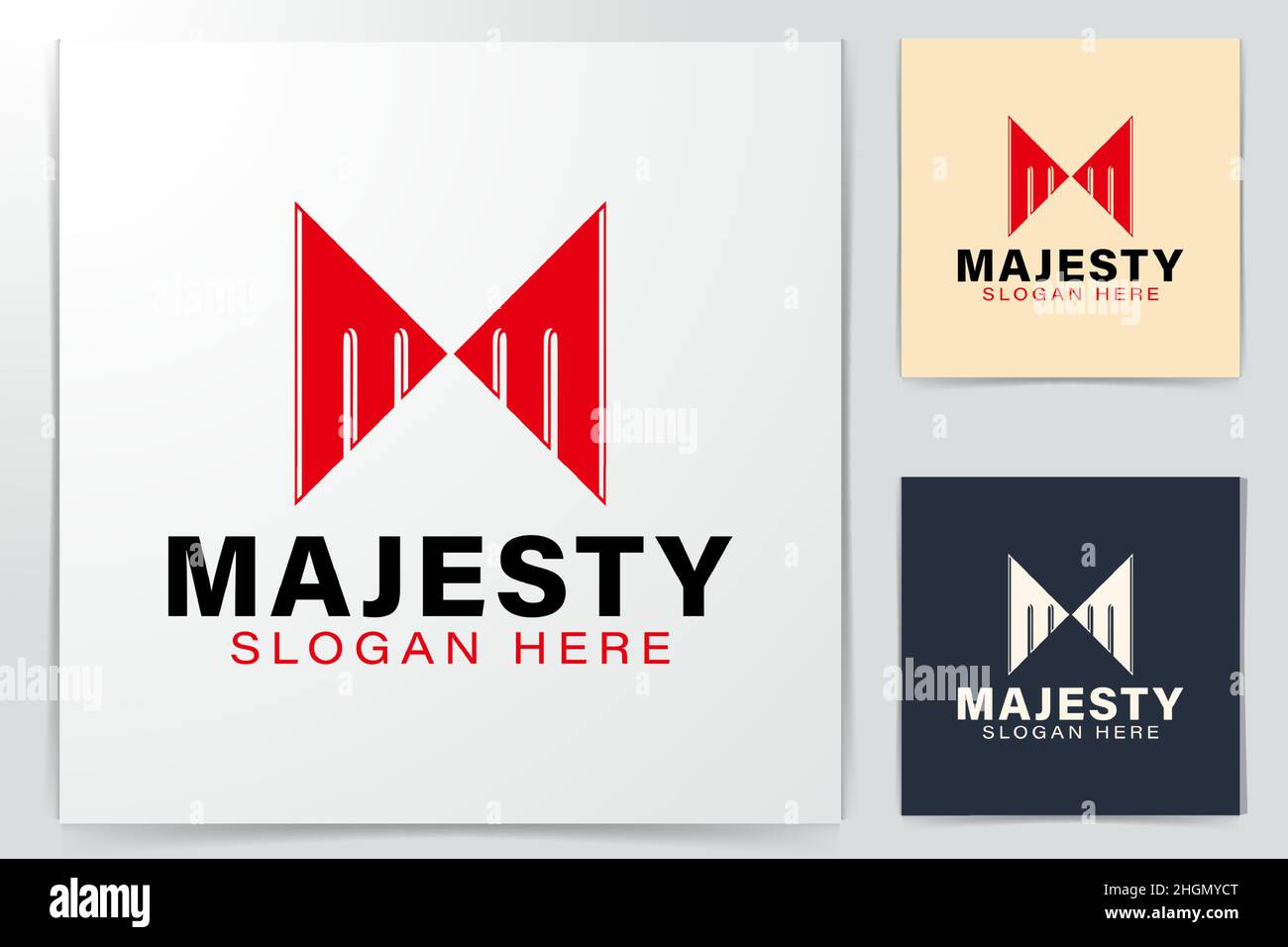 Initial letter M Red geometric Modern Logo Ideas. Inspiration logo ...