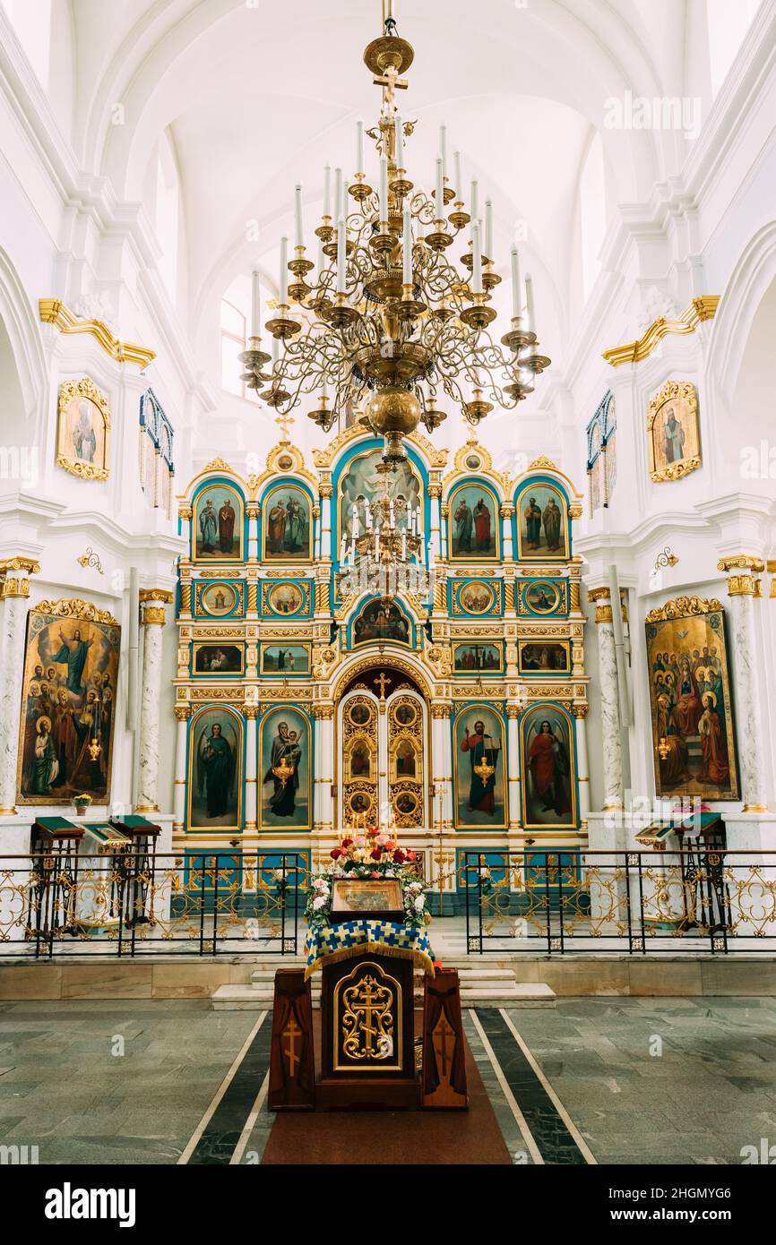 Minsk, Belarus. Cathedral Of Holy Spirit In Minsk. Main Orthodox Church ...
