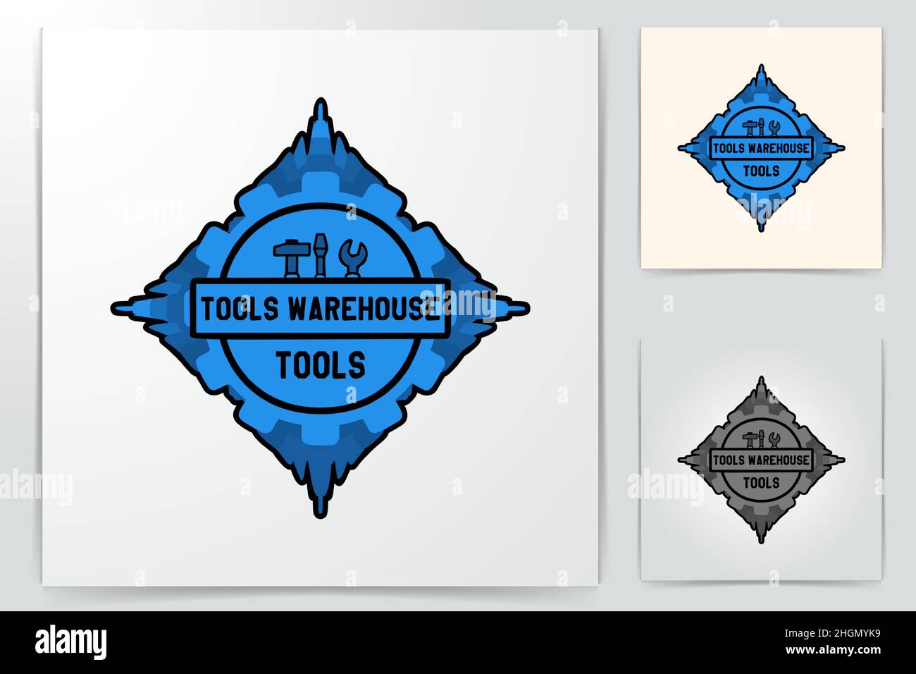 ware house tool logo Designs Inspiration Isolated on White Background ...