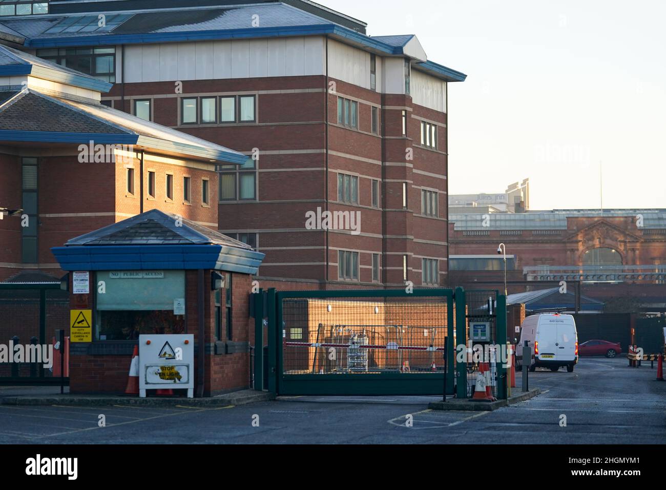 A prison van arrives at Nottingham Magistrates' Court, where Vasile ...
