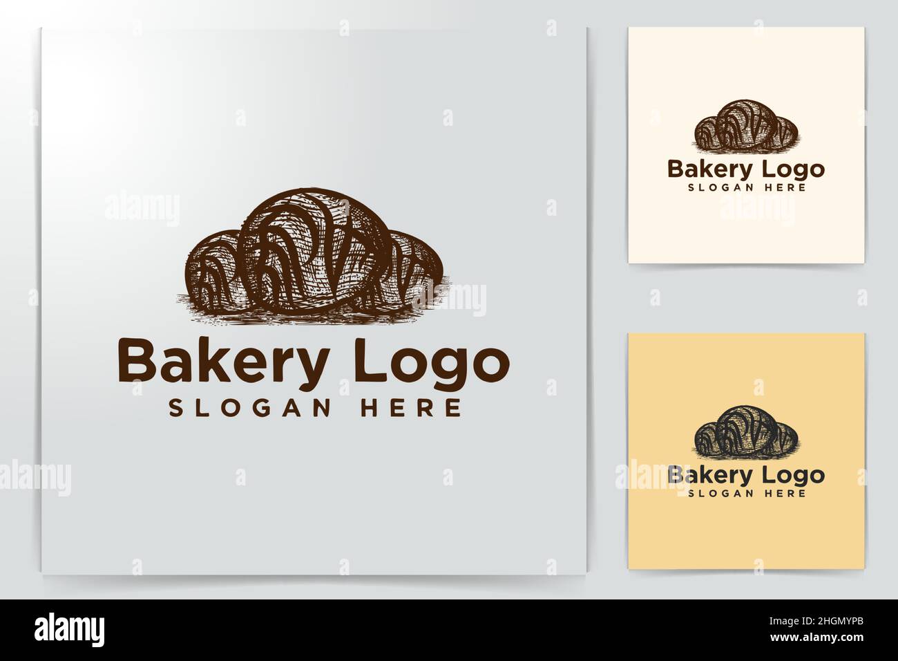 Bakery Logo Inspiration isolated on white background Stock Vector Image ...