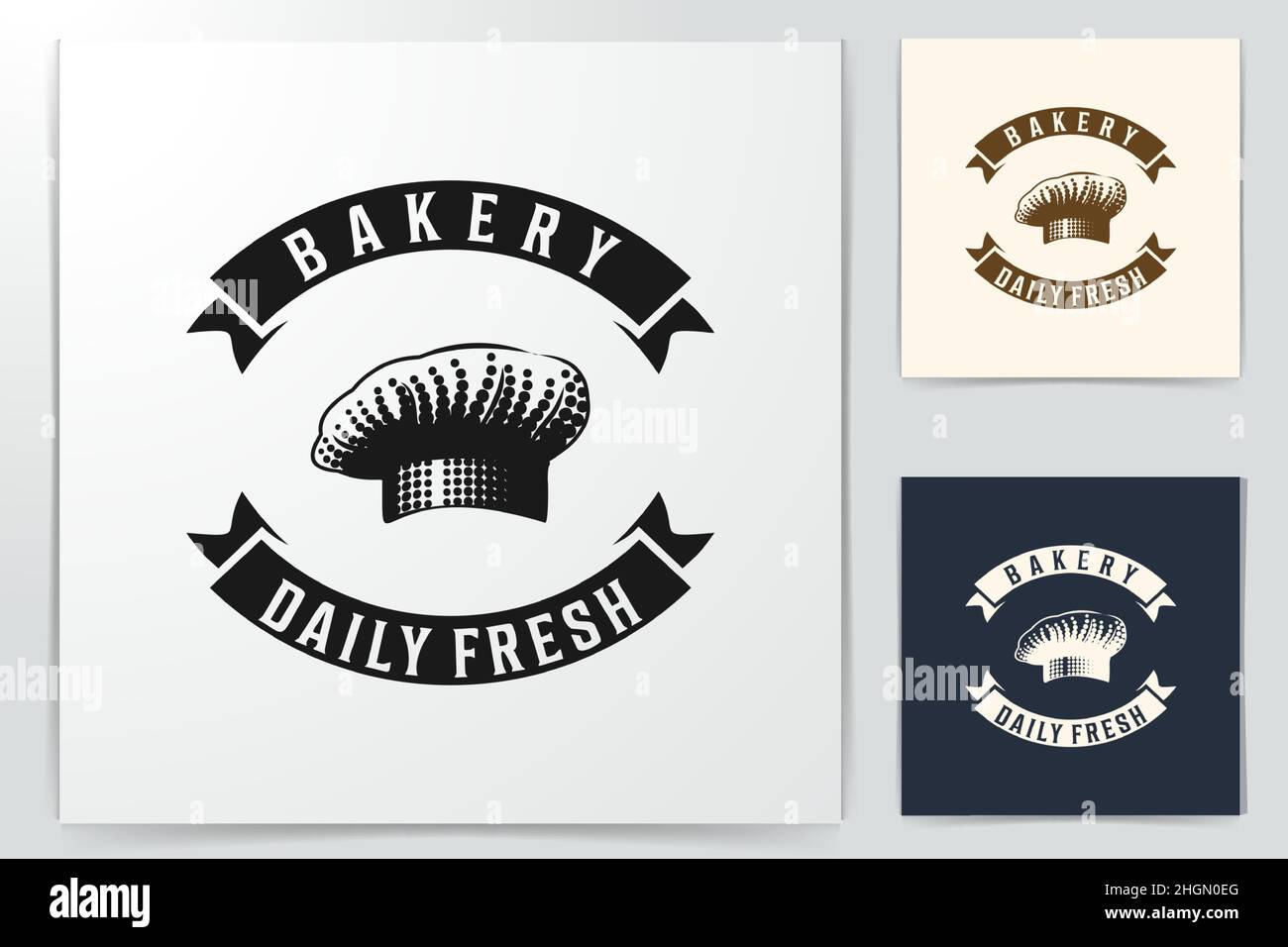 chef hat, bakery logo Designs Inspiration Isolated on White Background ...