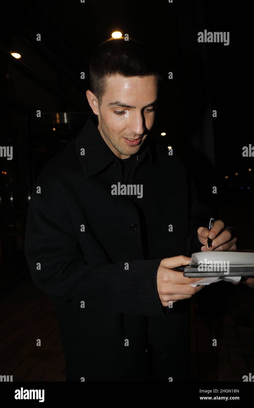 Aaron Keller nach der TV-Aufzeichnung der Talkshow 'Riverboat' im ...