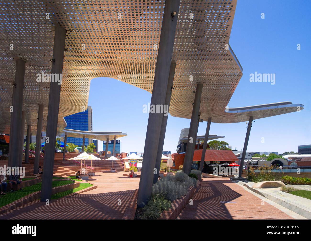 Perth, Australia - Yagan Square development in summer by Lyons Architects / iredale pedersen ...