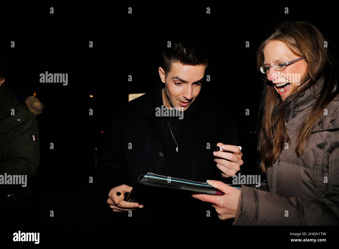 Aaron Keller nach der TV-Aufzeichnung der Talkshow 'Riverboat' im ...