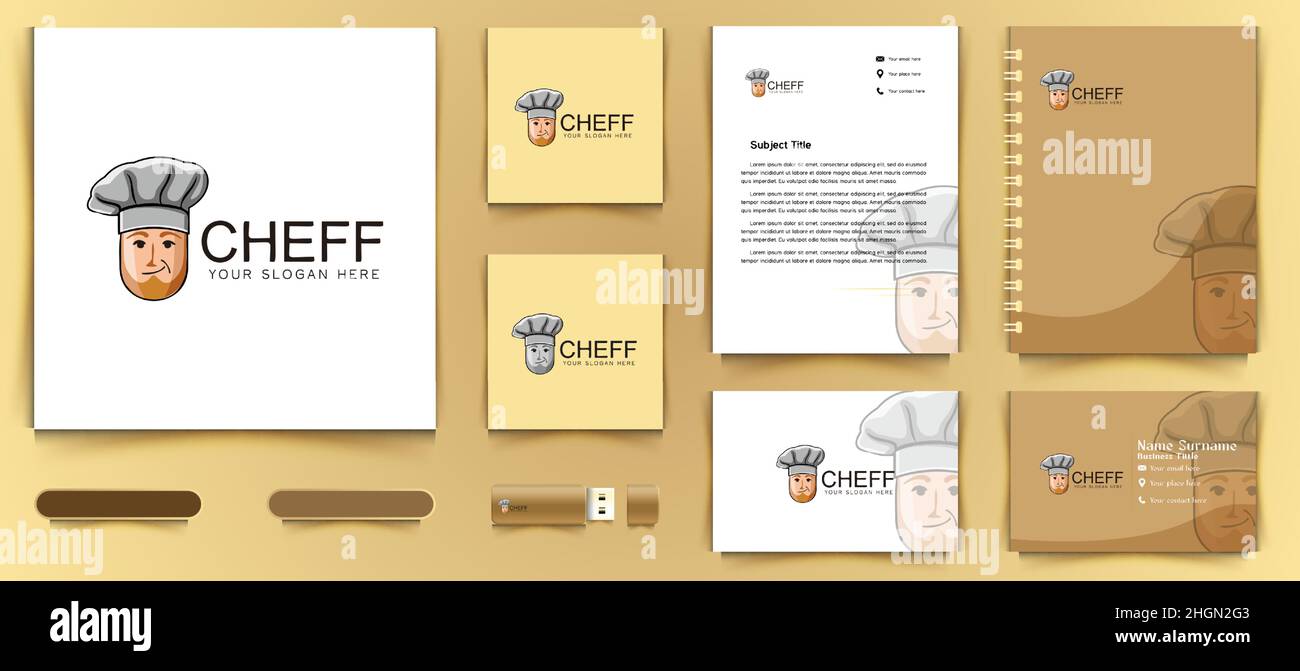 old asian chef logo and business branding template Designs Inspiration ...