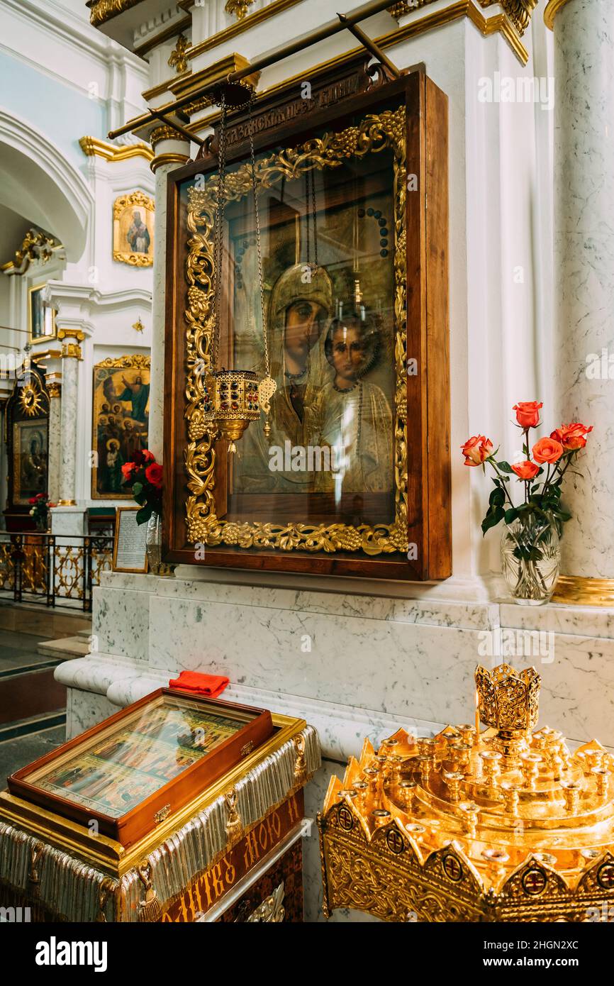 Minsk, Belarus. Cathedral Of Holy Spirit In Minsk. Main Orthodox Church ...