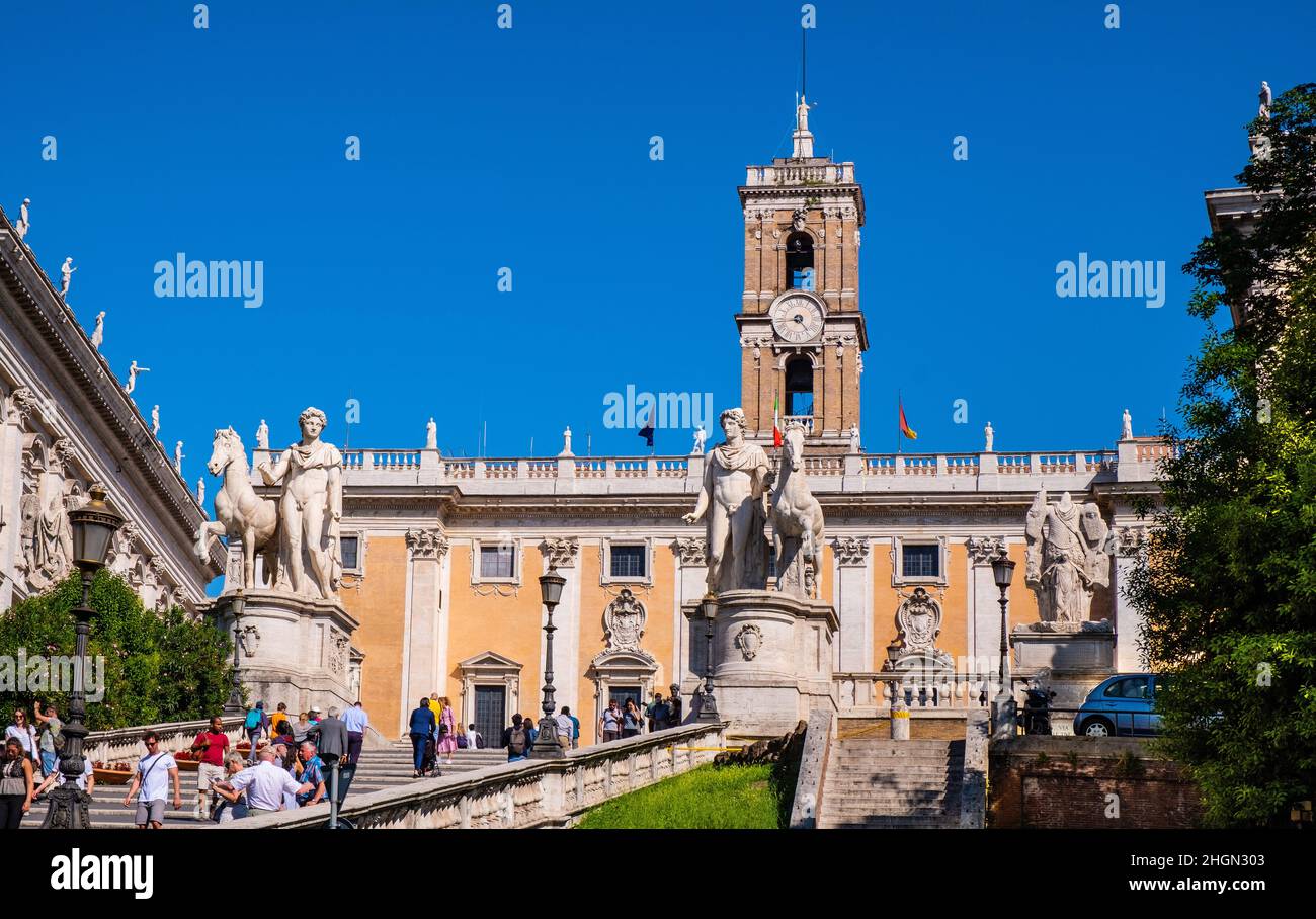 Rome, Italy - May 25, 2018: Palazzo Senatorio Senate Palace by ...