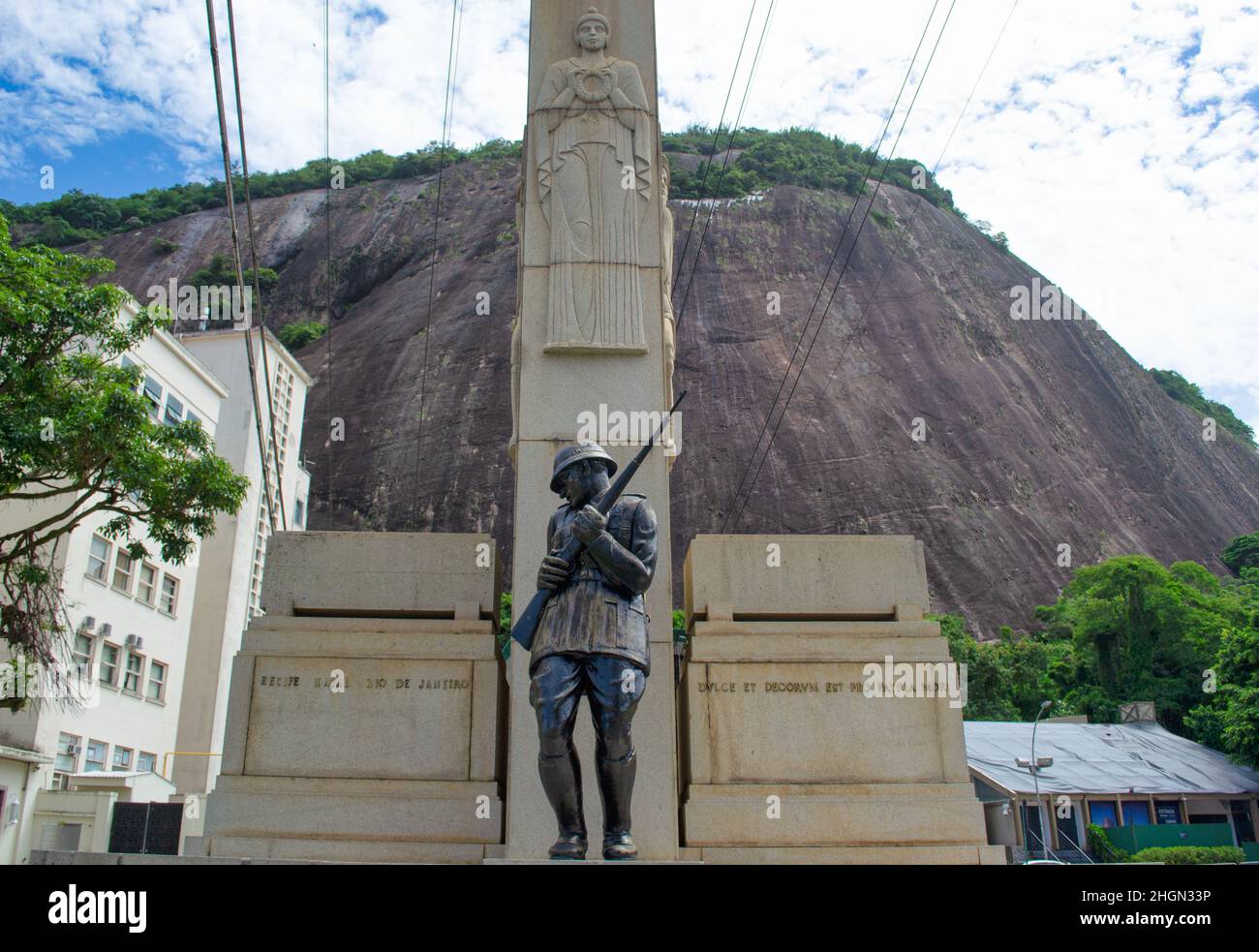Detail of the Monument to the Dead in the Communist Uprising which is ...
