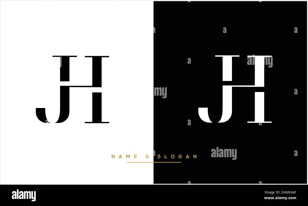 JH, HJ Abstract Letters Logo monogram Stock Vector Image & Art - Alamy