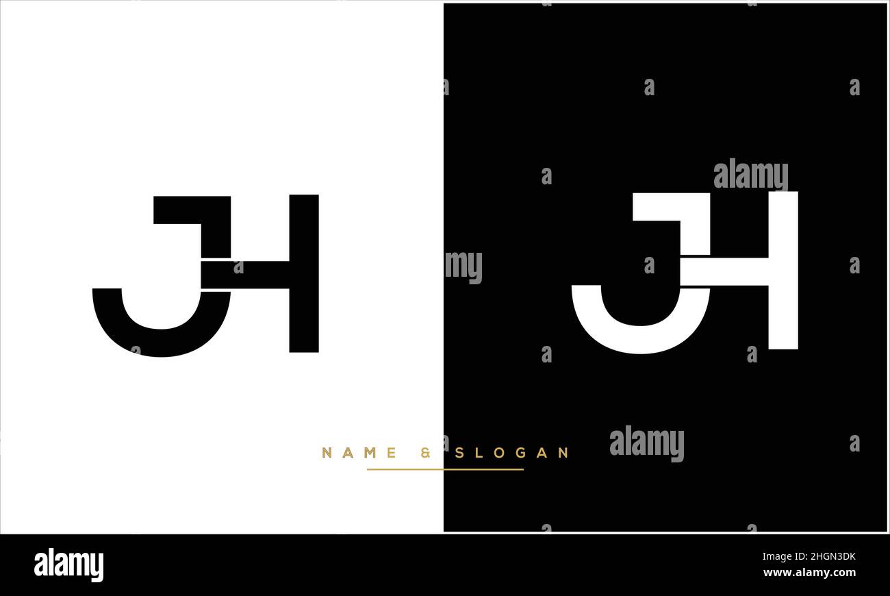 JH, HJ Abstract Letters Logo monogram Stock Vector Image & Art - Alamy