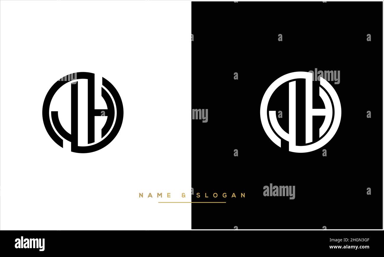 JH, HJ Abstract Letters Logo monogram Stock Vector Image & Art - Alamy