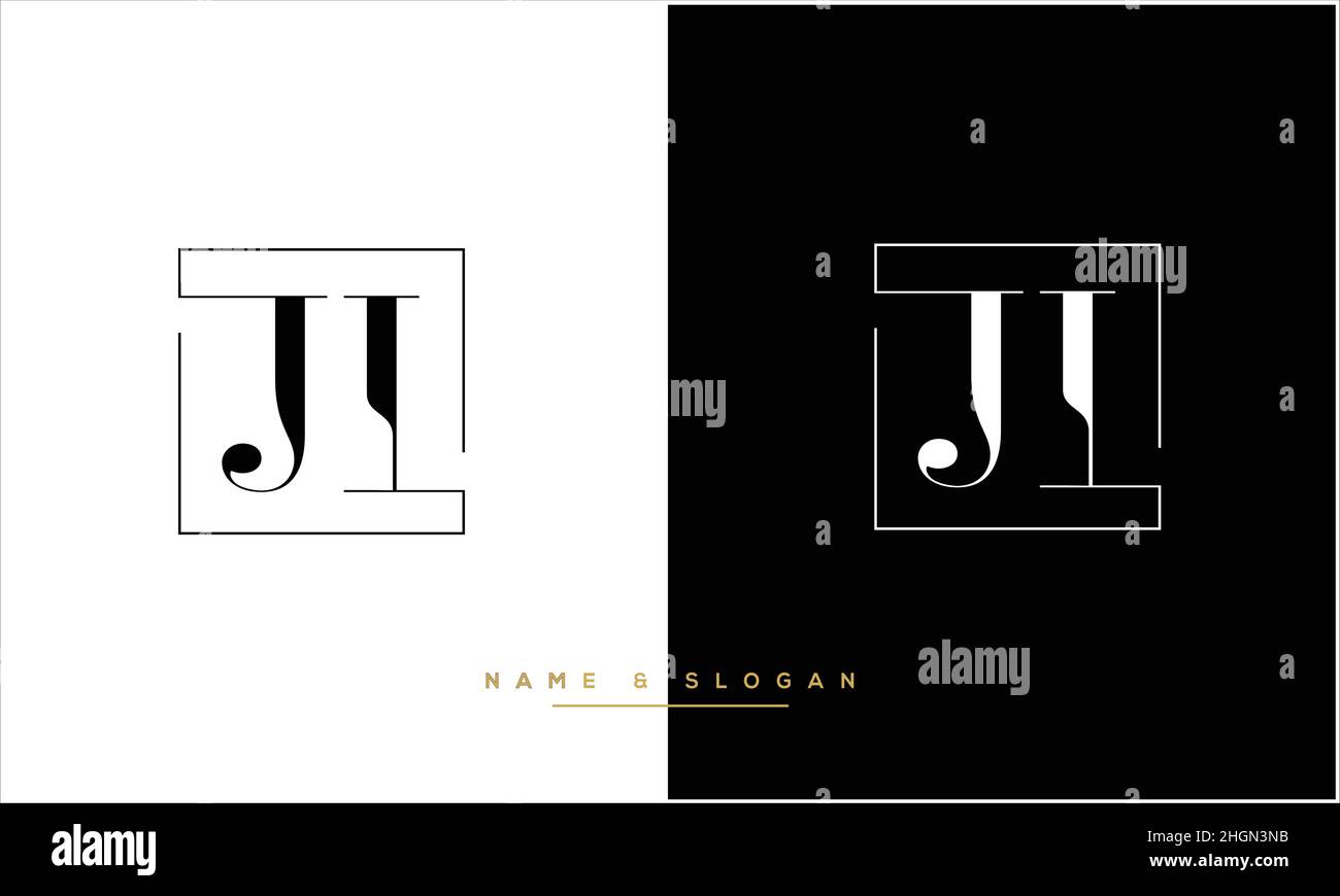 J letters logo hi-res stock photography and images - Alamy