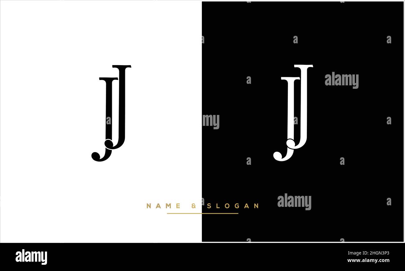 J, JJ Abstract Letters Logo monogram Stock Vector Image & Art - Alamy