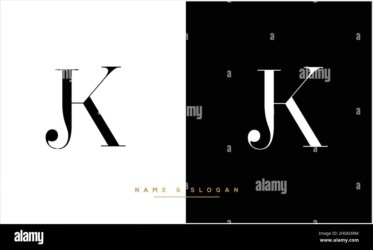 JK, KJ Abstract Letters Logo monogram Stock Vector Image & Art - Alamy