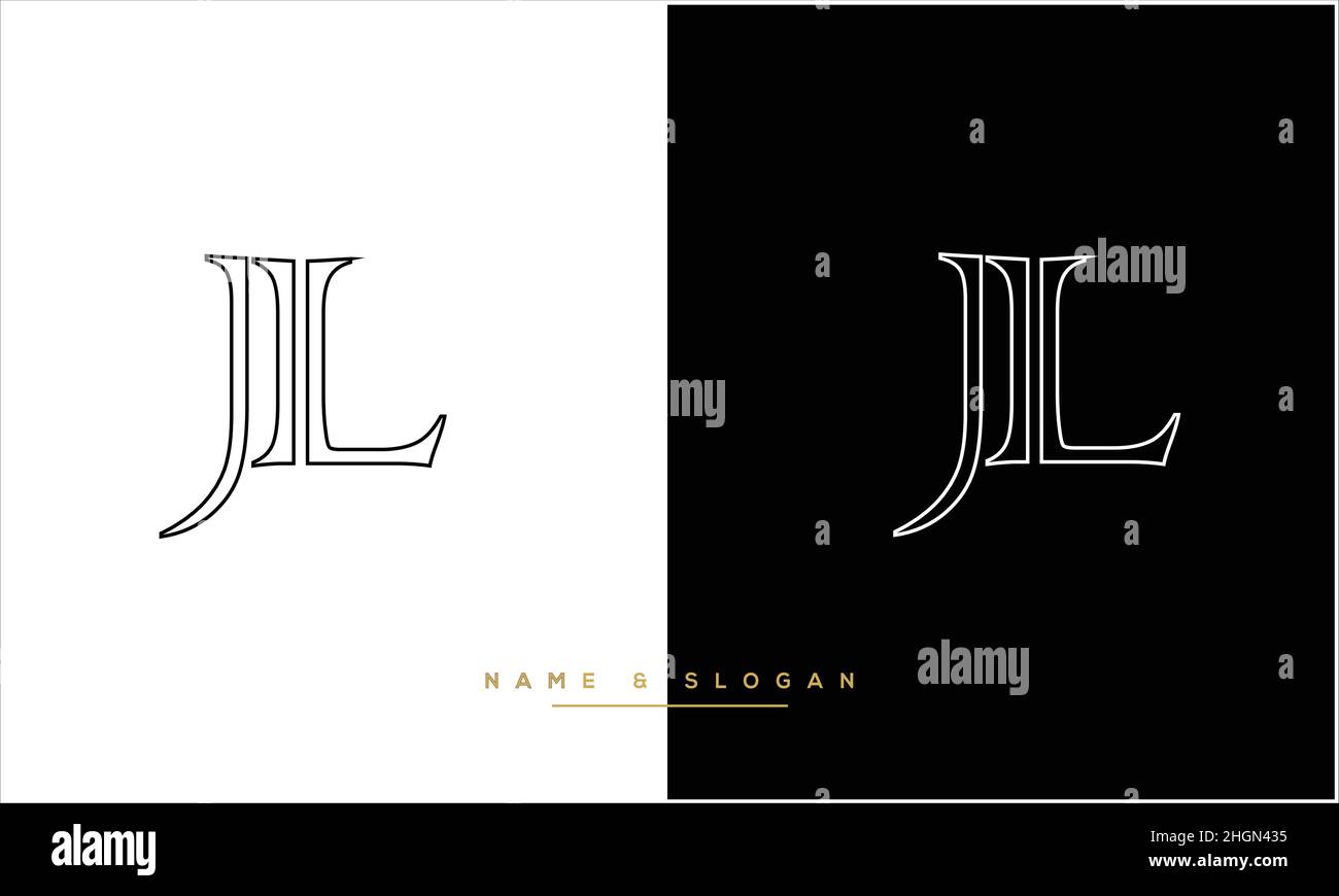 Lj letters Stock Vector Images - Alamy