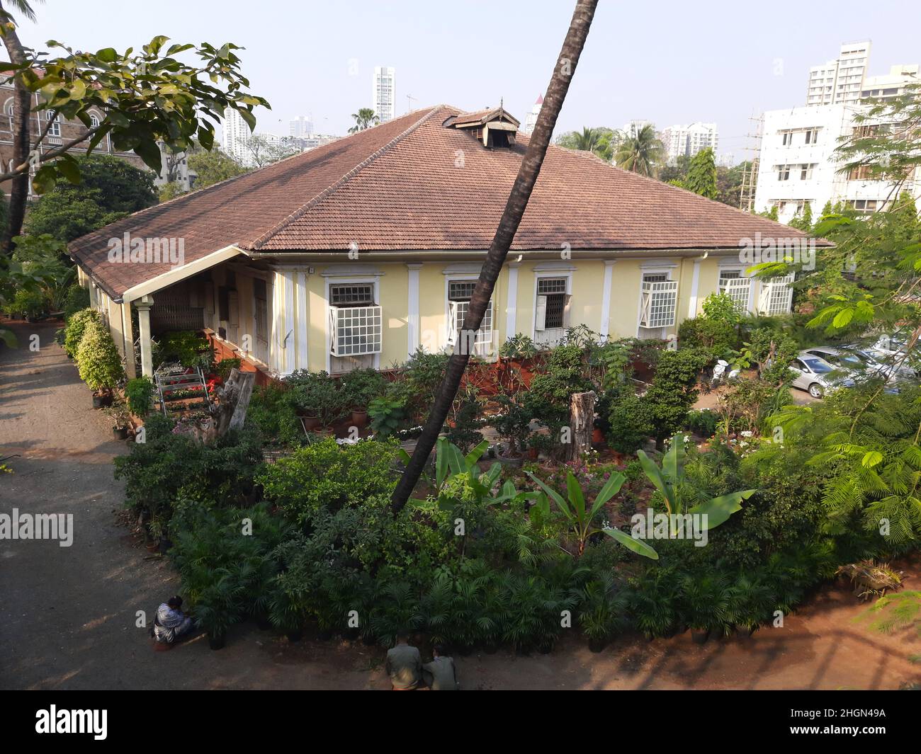 Parsi temple Banaji Atash Behram at Charniroad station Mumbai Stock ...