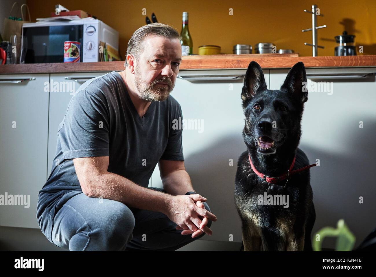 RICKY GERVAIS in AFTER LIFE (2019), directed by RICKY GERVAIS. Credit ...
