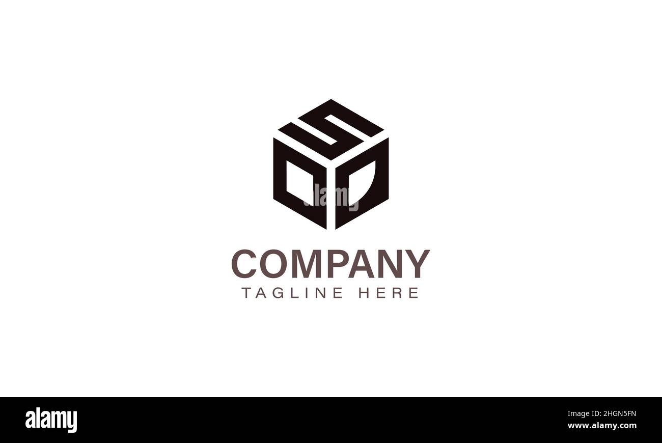 Letter SOD Logo, Three Letter Logo, Alphabet S O D Hexagon Shape Vector ...