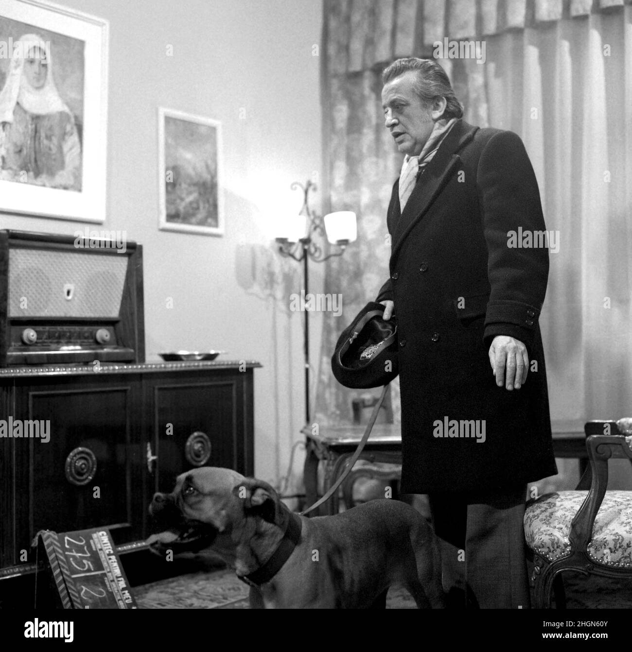 Romanian actor Cornel Vulpe in the movie "Cîntec pentru fiul meu", 1980 ...