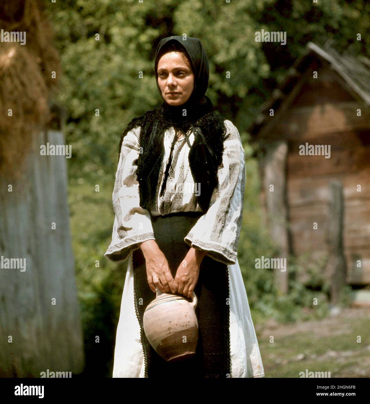 Romanian actress Valeria Seciu during the production of the movie "The ...