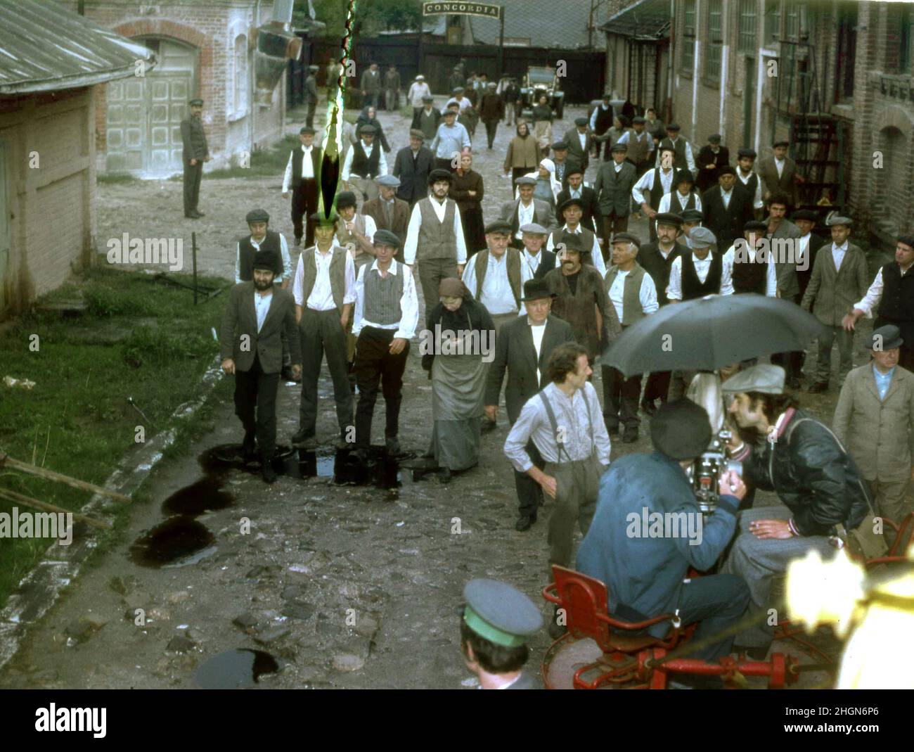 Scene during the filming of the movie "Speranta" (1979), director ...