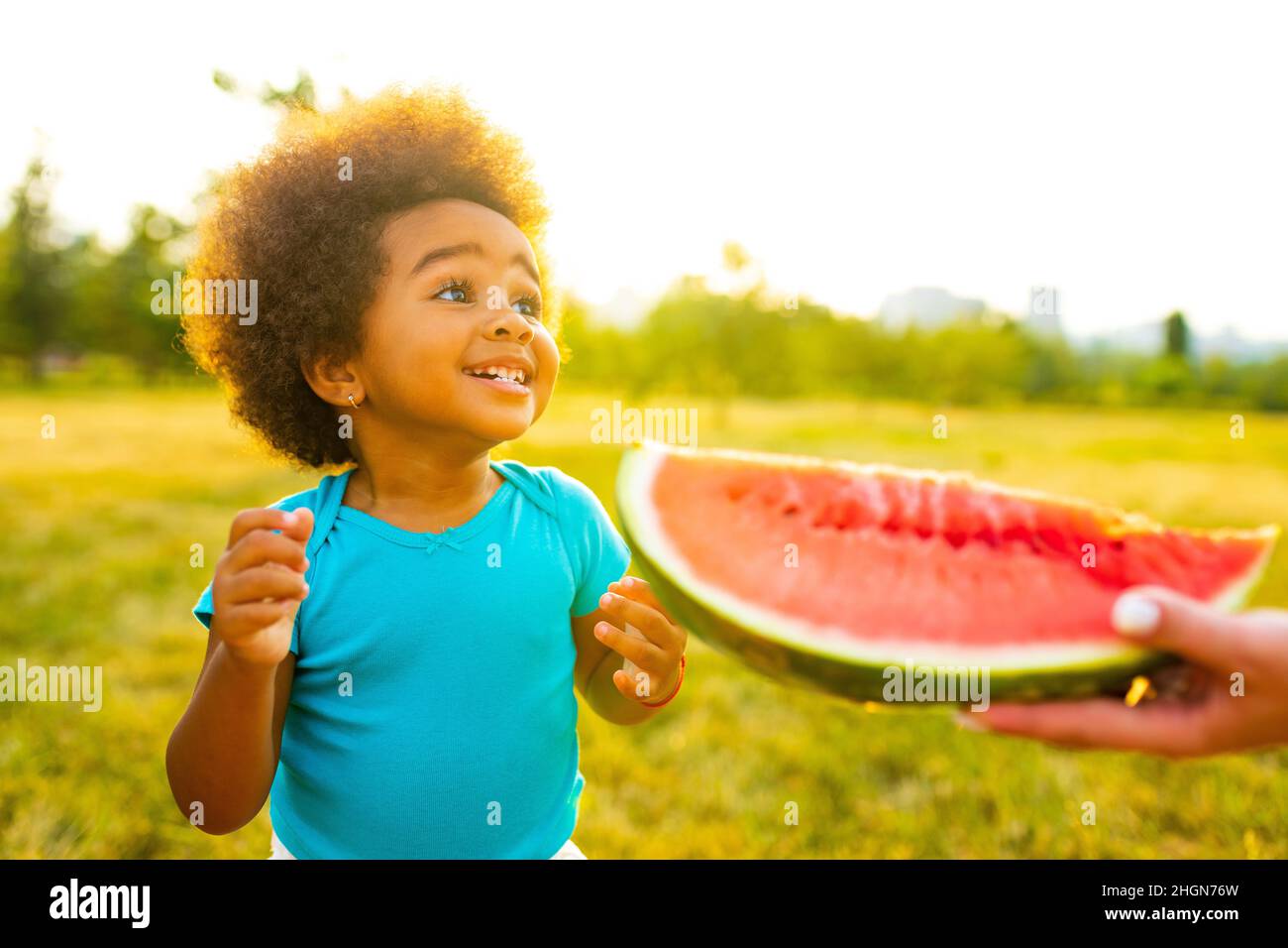Watermelon girl hi-res stock photography and images - Alamy