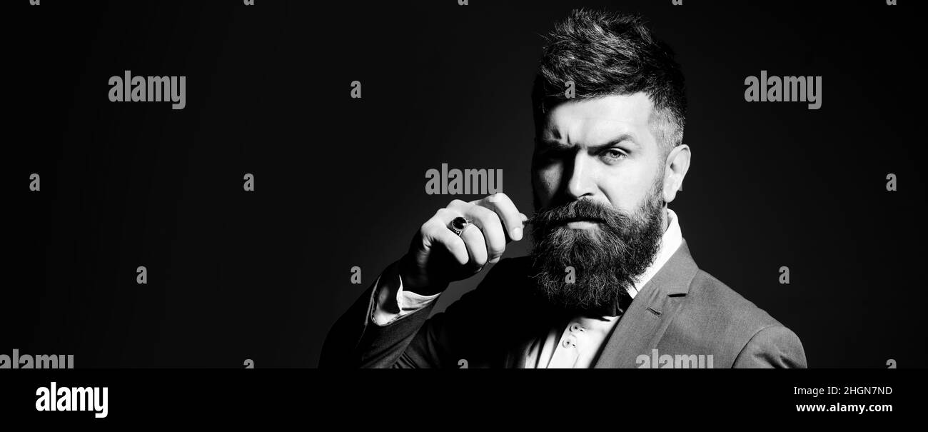 Mustache Banner Template Barbershop Hair Beard Mustache Salon Banner