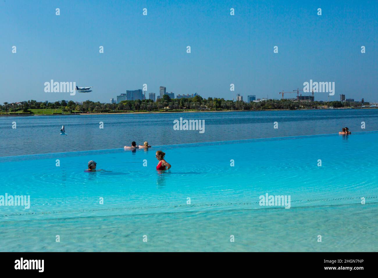United Arab Emirates. Dubai. Near the Dubai Golf creek, the luxury ...