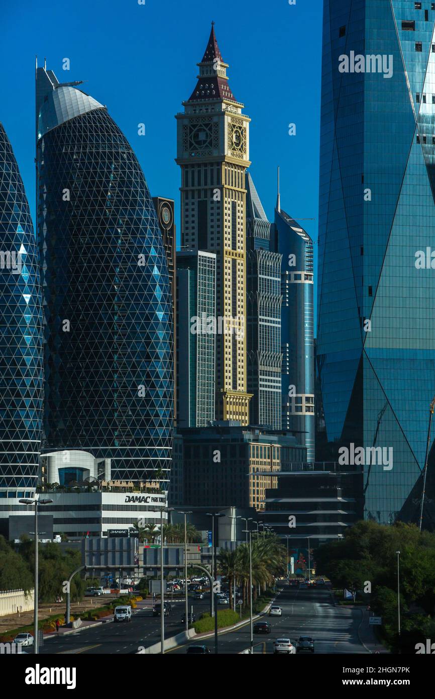 UNITED ARAB EMIRATES. DUBAI. TRADE CENTER DISTRICT. DAMAC PARK TOWERS ...