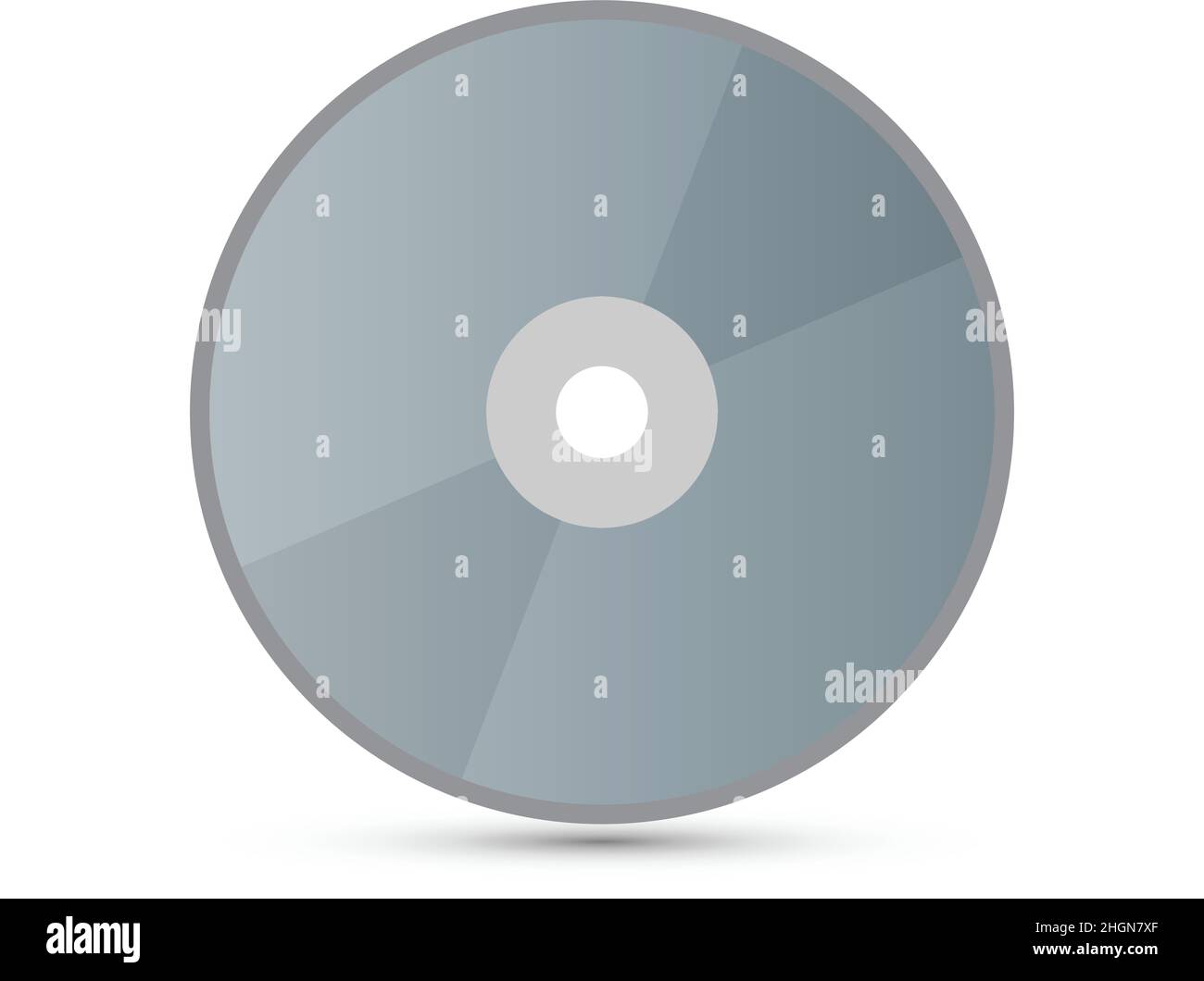 Compact disk on white background, conceptual vector Stock Vector Image ...