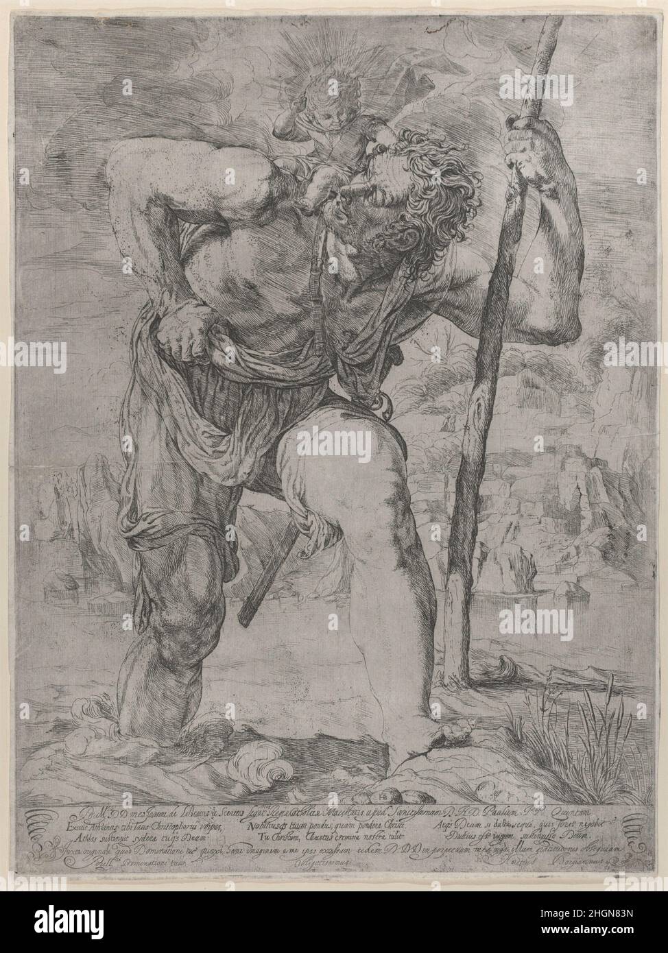Saint Christopher with the Christ Child on his shoulders ca. 1614–16 ...