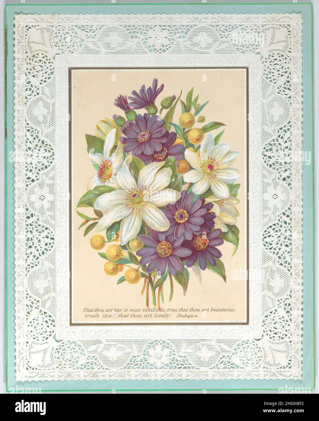 Valentine 1876 Anonymous. Valentine. Anonymous. 1876. White card stock ...