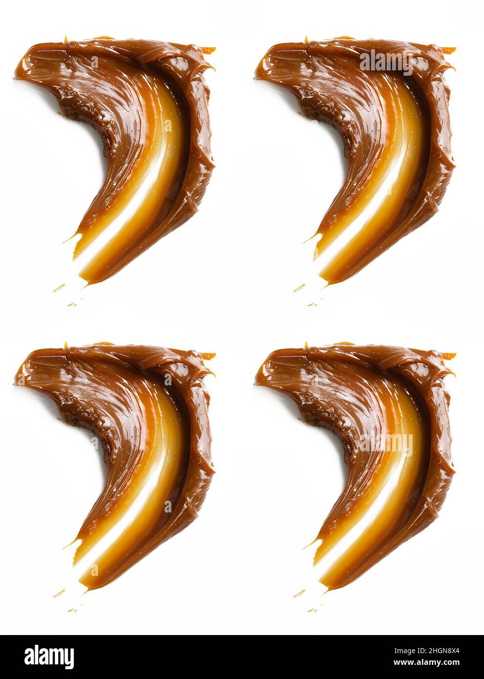 Smear of Caramel Sauce Pattern Stock Photo - Alamy