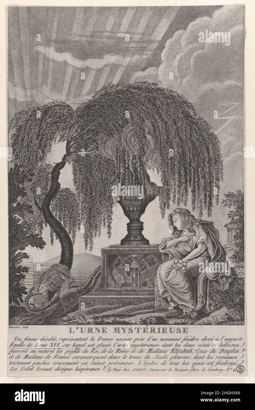 The Mysterious Urn, with the hidden silhouettes of the French royal ...