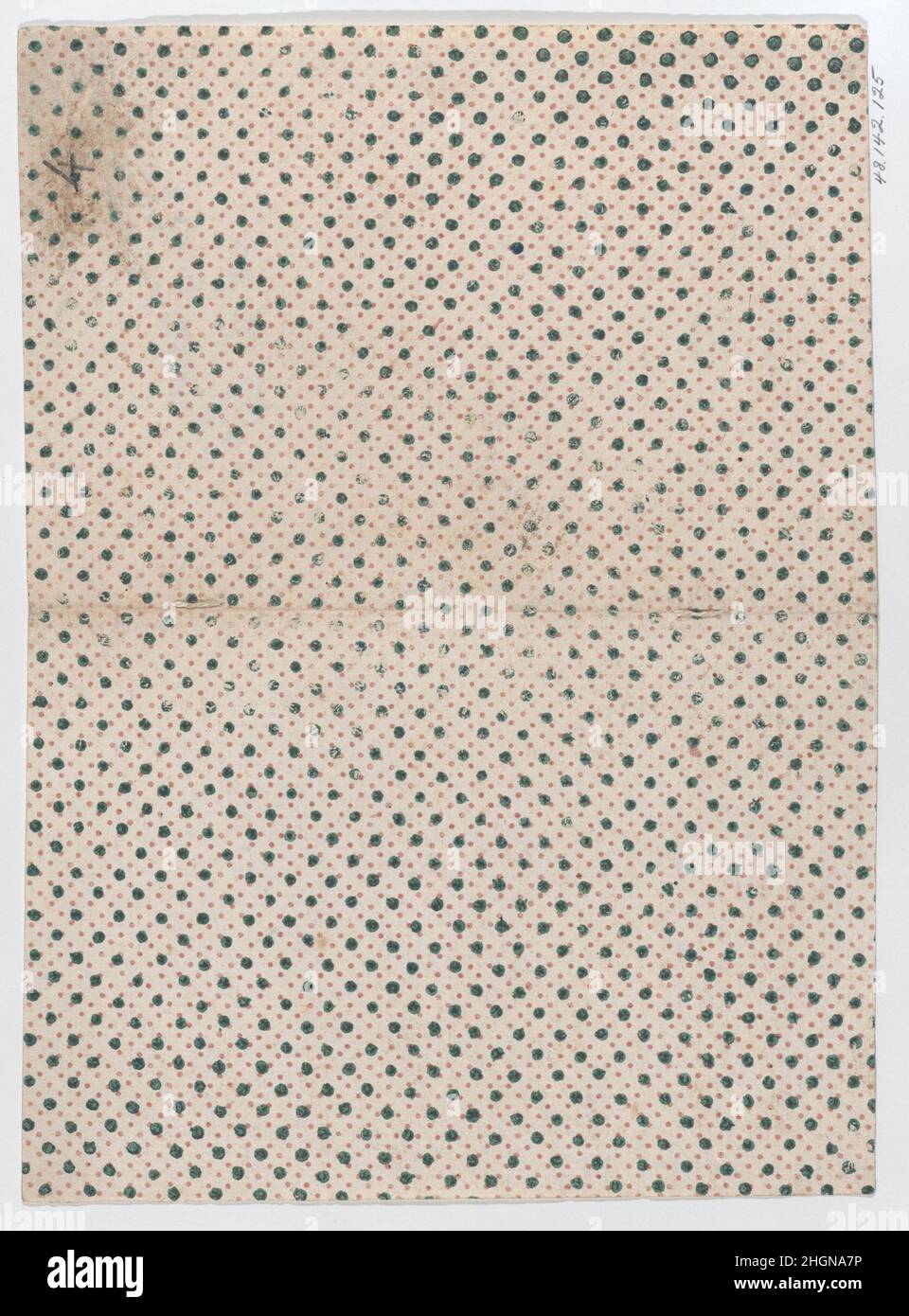 Sheet with an overall dot pattern late 18th–mid-19th century Anonymous ...
