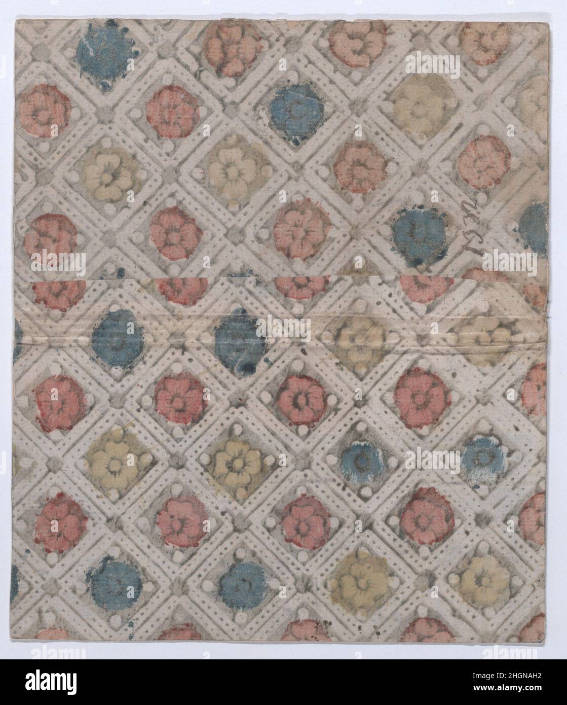 Book cover with overall pattern of rosettes 19th century Anonymous ...