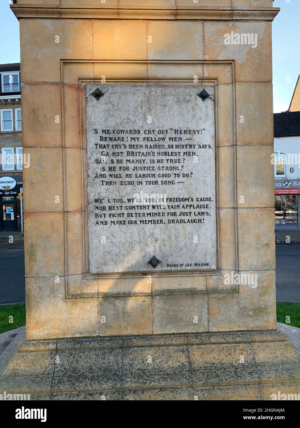 Northampton Abington Square statue Bradlaugh MP political person famous ...