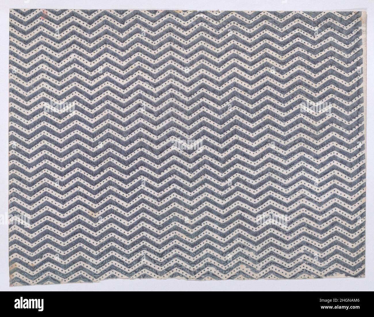 Sheet with overall curved abstract pattern 19th century Anonymous ...