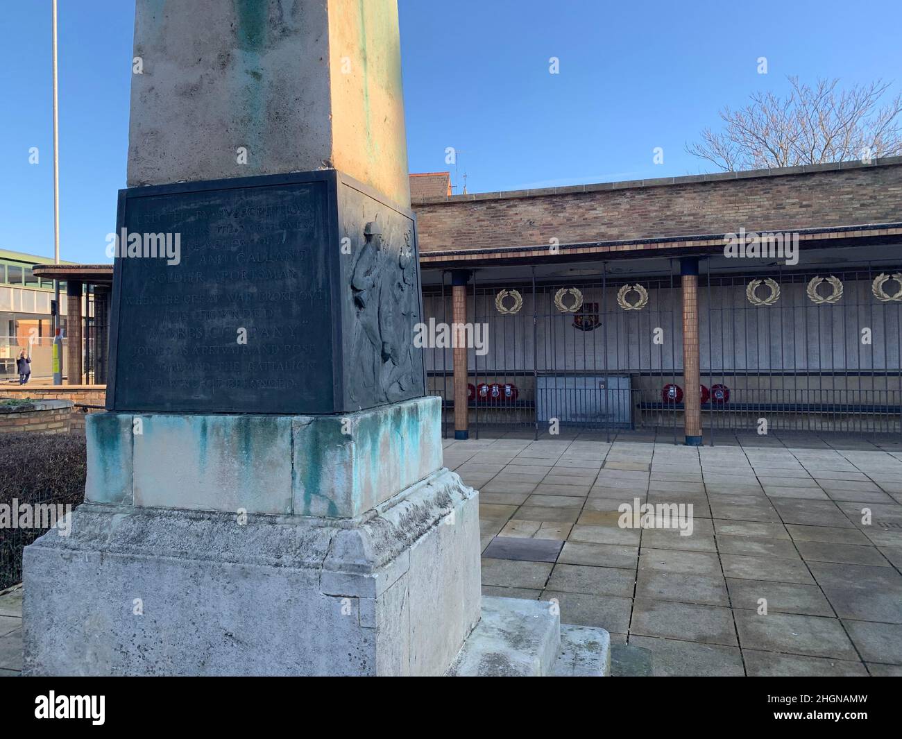Northampton Abington Square Edgar Mobbs statue War Memorial people died ...