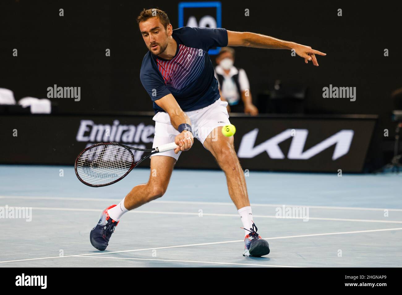 Melbourne, Australia, 22th Jan, 2022. Tennis player Marin Cilic from ...