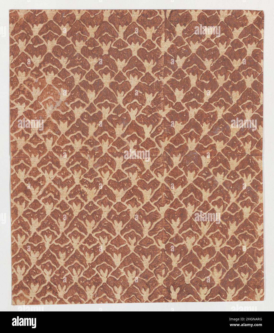 Sheet with overall abstract pattern 19th century Anonymous. Sheet with ...