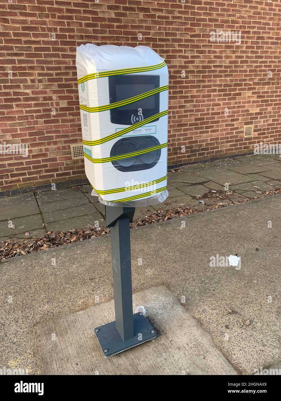 Electric Charging point Northampton UK Stock Photo - Alamy