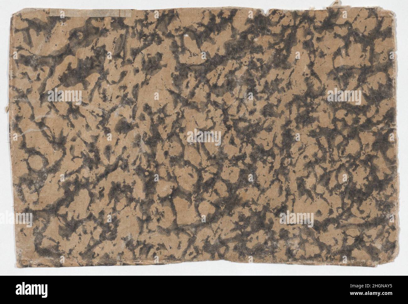 Sheet with overall splotchy pattern 19th century Anonymous. Sheet with ...